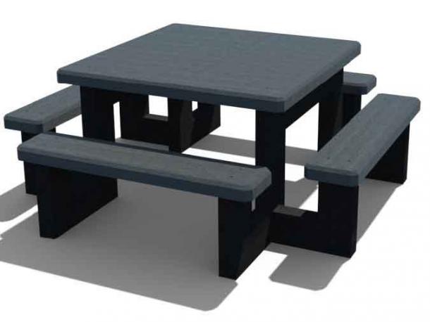 TABLE PIM POM CRECHE EN PLASTIQUE RECYCLE | Acodis, Pique nique : TABLE ...